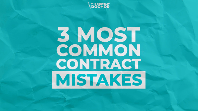 3 Most Common Contract Mistakes